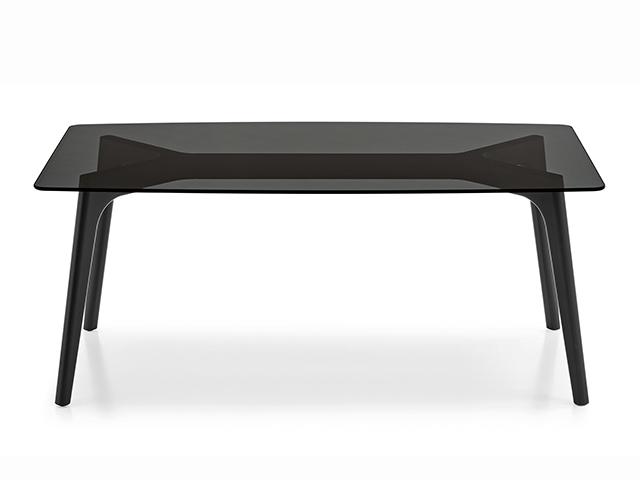 Round glass table Pod by Connubia | Shop online Lenzi Arredamenti